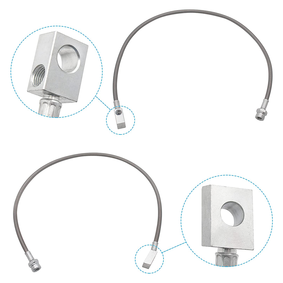 Extended Stainless Brake Lines For 87-06 Jeep Wrangler TJ YJ 84-01 ...