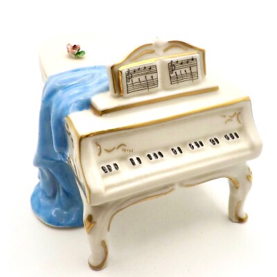 Frankenthal Wessel Handgemalt Dresden Germany Piano Figurine Miniature ...