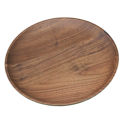 Wooden Dish Round Plate Kitchenware for Serving Food or Bakery 15 18 20 ...