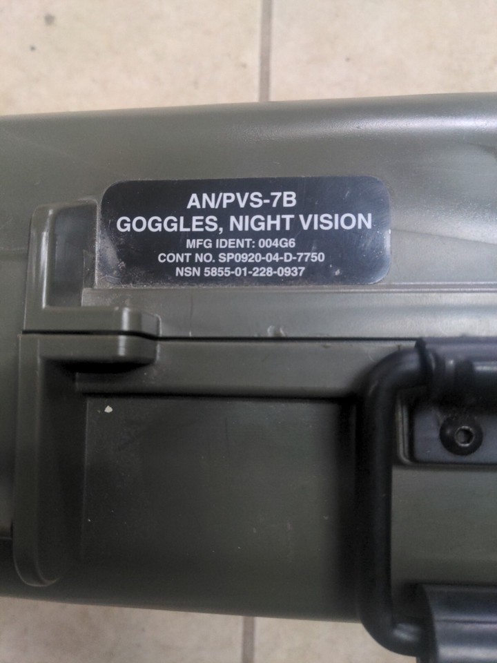 Military Surplus AN/PVS-7B Night Vision Goggles NVG Government Issue ...