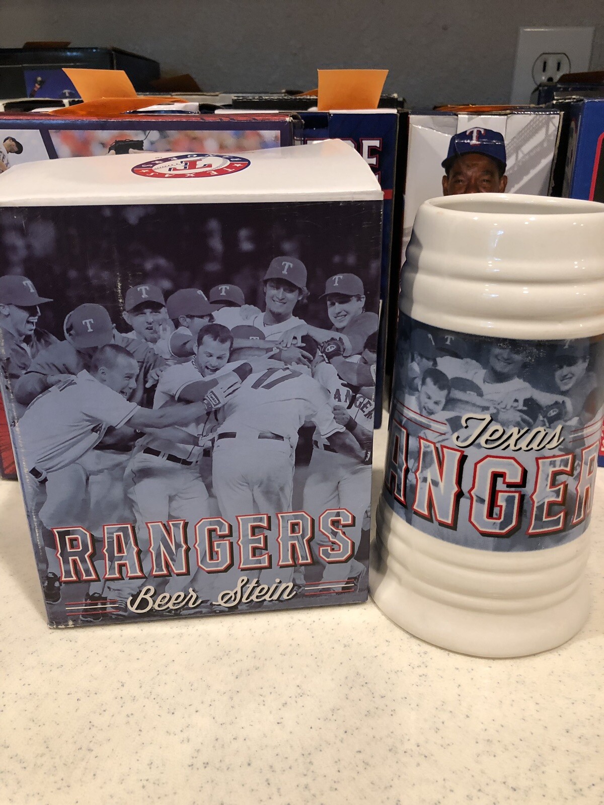 CERAMIC BEER STEIN MUG. Texas Rangers (MLB) w/Team Name and Players | eBay