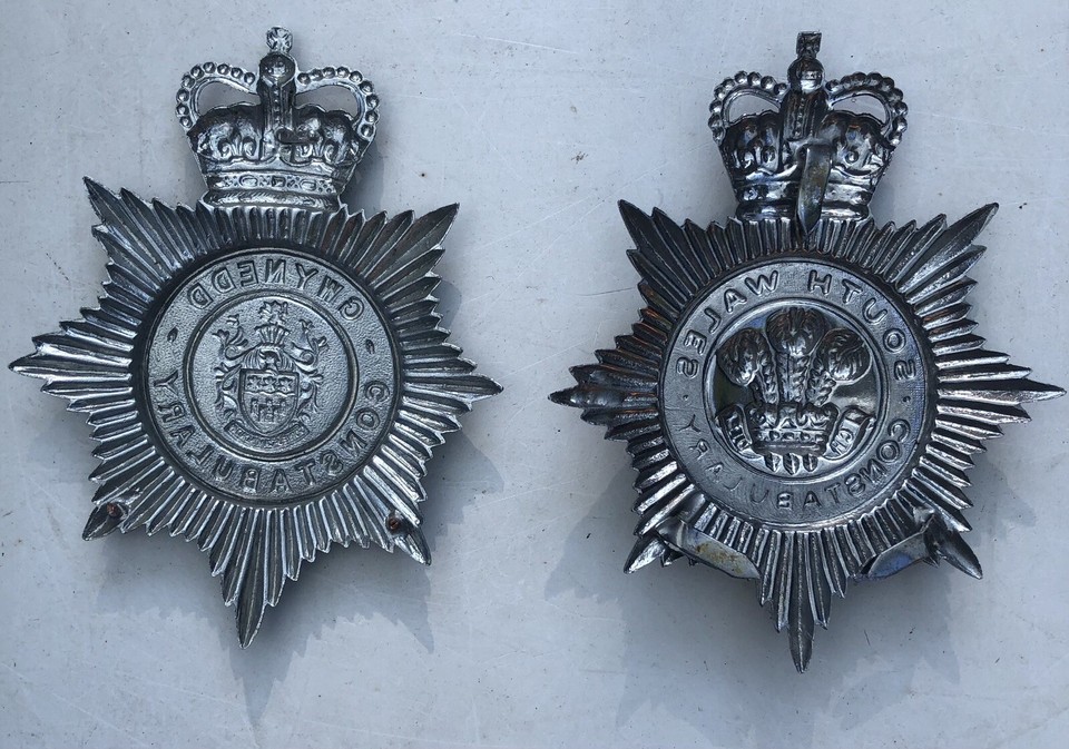 Police Helmet Plate Badges Wales X 2 | eBay UK
