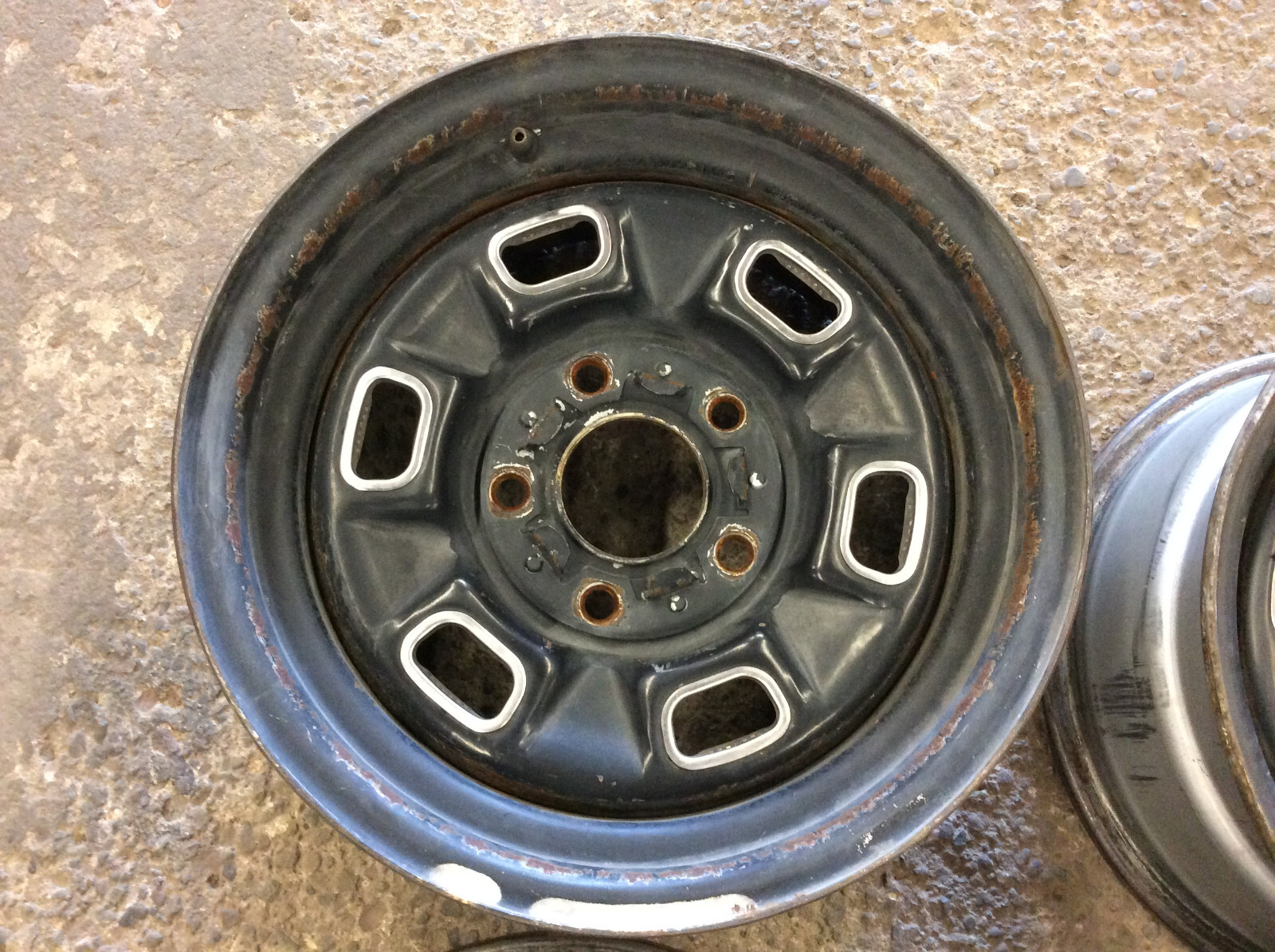 Set of 4 Date Matched 1978 78 Camaro 14X7 UD Rally Wheels Rims K-1-7-12 ...