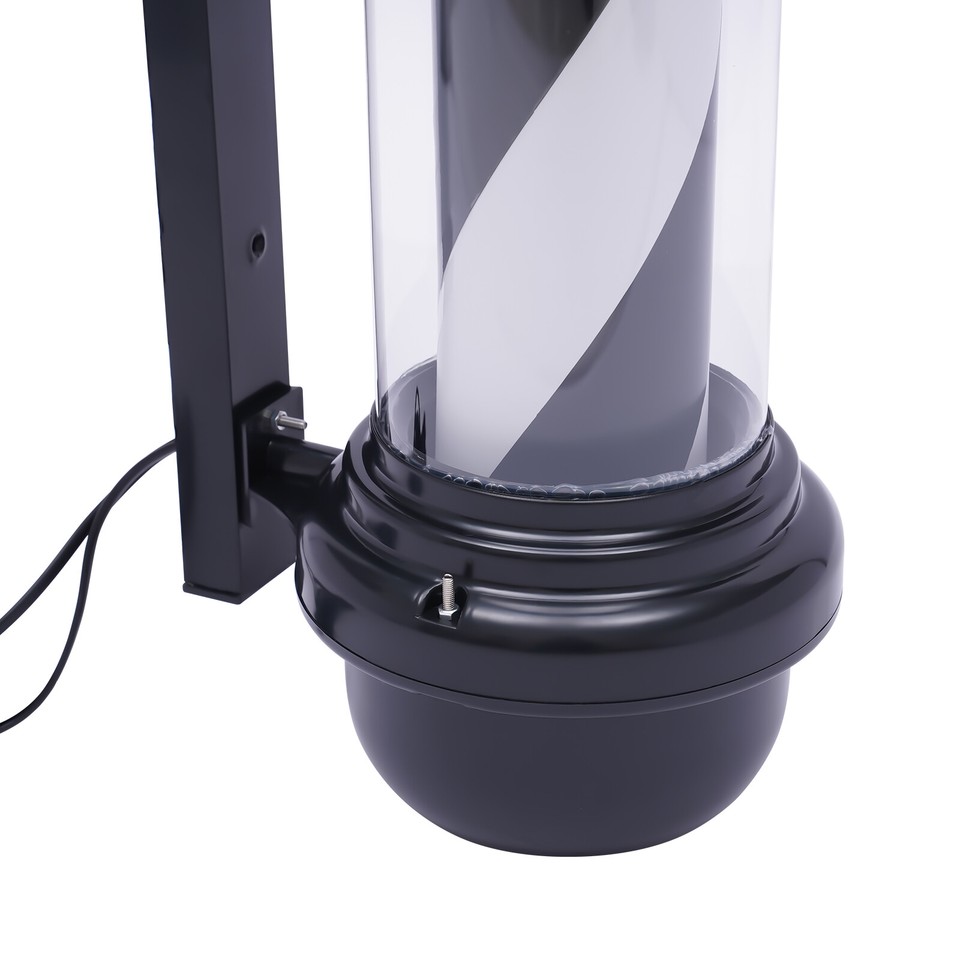 Barber Pole Rotating Light LED Stripe Wall Lamp Barber Shop Hair Salon ...