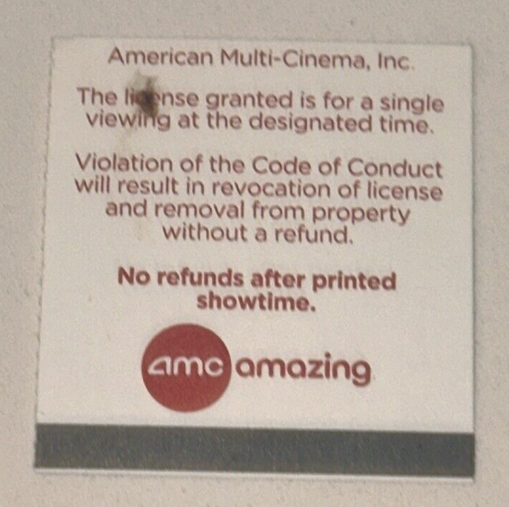 The Hunger Games Part 2: Mockingjay Movie Ticket Stub Film AMC Cinema 1 ...