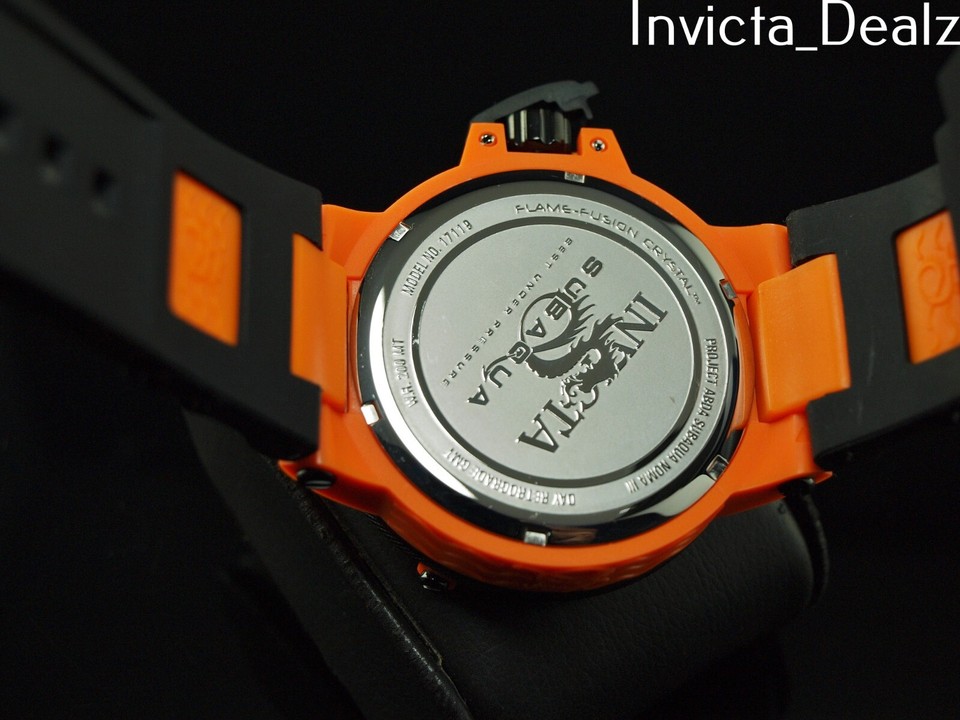 RARE Invicta 50mm Subaqua Noma III MultiFunction Pumpkin Orange Dial ...