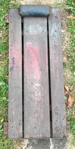Vintage Lisle Jeepers Creepers Wooden Slide Under Car Auto Mechanic | eBay