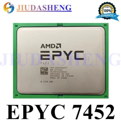 AMD EPYC 7452 cpu processor 32 cores 64 threads 2.35GHz up to 3.35GHz ...