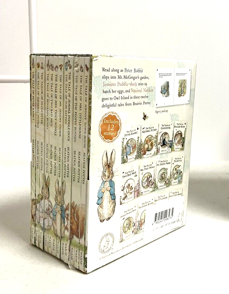 Brand New! Peter Rabbit Library: 12 Book Box Set by Beatrix Potter ...