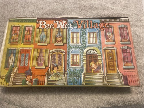 VTG Ideal Toy UNEEDA Pee Wee Village Case with 6 Dolls Cloths In As Is ...
