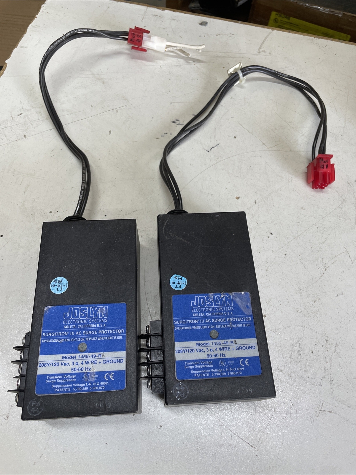 1-JOSLYN 1455-49-R SURGITRON III SURGE PROTECTOR 120/208V 3-PH 4-WIRE ...