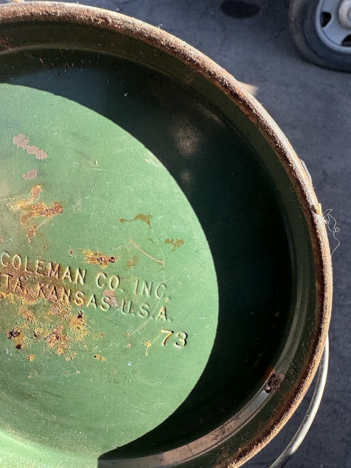Vintage 1973 Coleman Double Mantle Big Hat Lantern 228H Dated 9/73 With ...