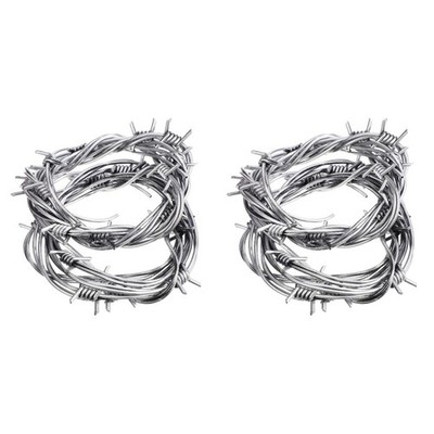 2 Pack Barbed Wire Toy Barwire Halloween Decorations for Party Fake ...