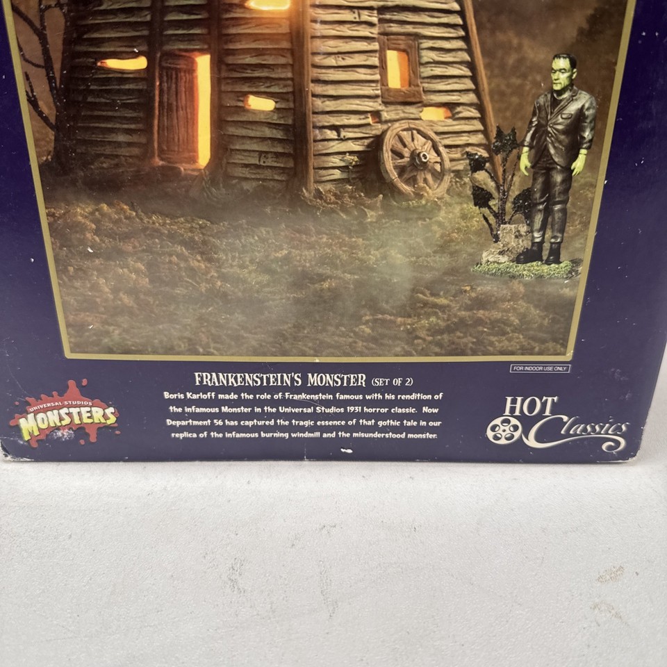 Dept 56 Frankenstein Windmill Universal Monsters Village 2003 | eBay