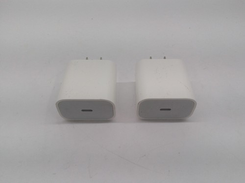 Lot of 2 Genuine Apple A2305 MHJA3AM/A 20W USB-C Power Adapter White | eBay