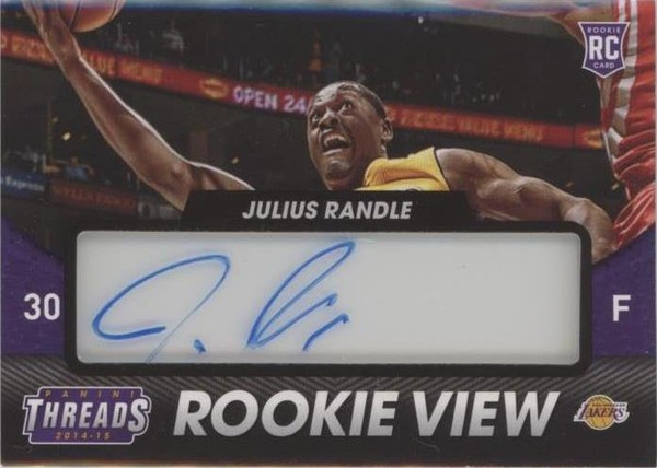 2014-15 Panini Threads - Rookie View Autographs #19 Julius Randle (AU ...
