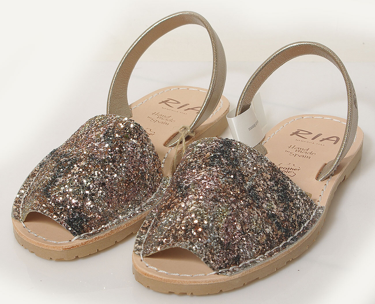 Ria Menorca Glitter sandals avarcas glitter tie dye brown 21224 | eBay UK