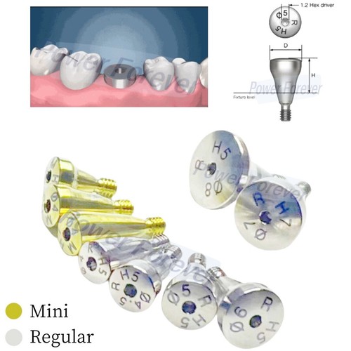 Dental Caps Healing Abutment Cap Mini Regular Platform Fits Oss | eBay