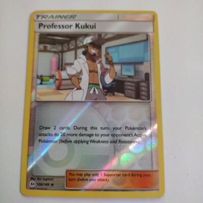 Reverse Holo Professor Kukui 128/149 Uncommon SM Base Set | eBay