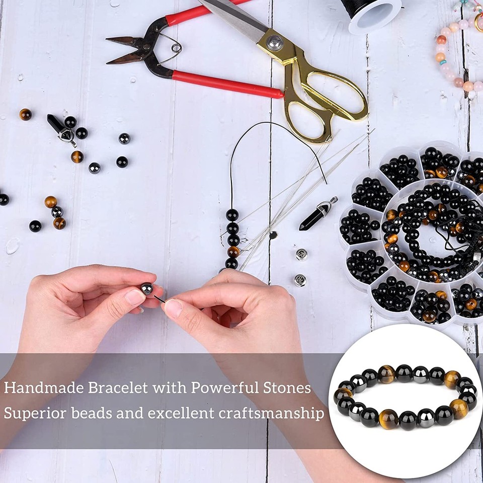 Triple Protection Bracelet 10mm Bead Spiritual Bracelets for Men Women ...