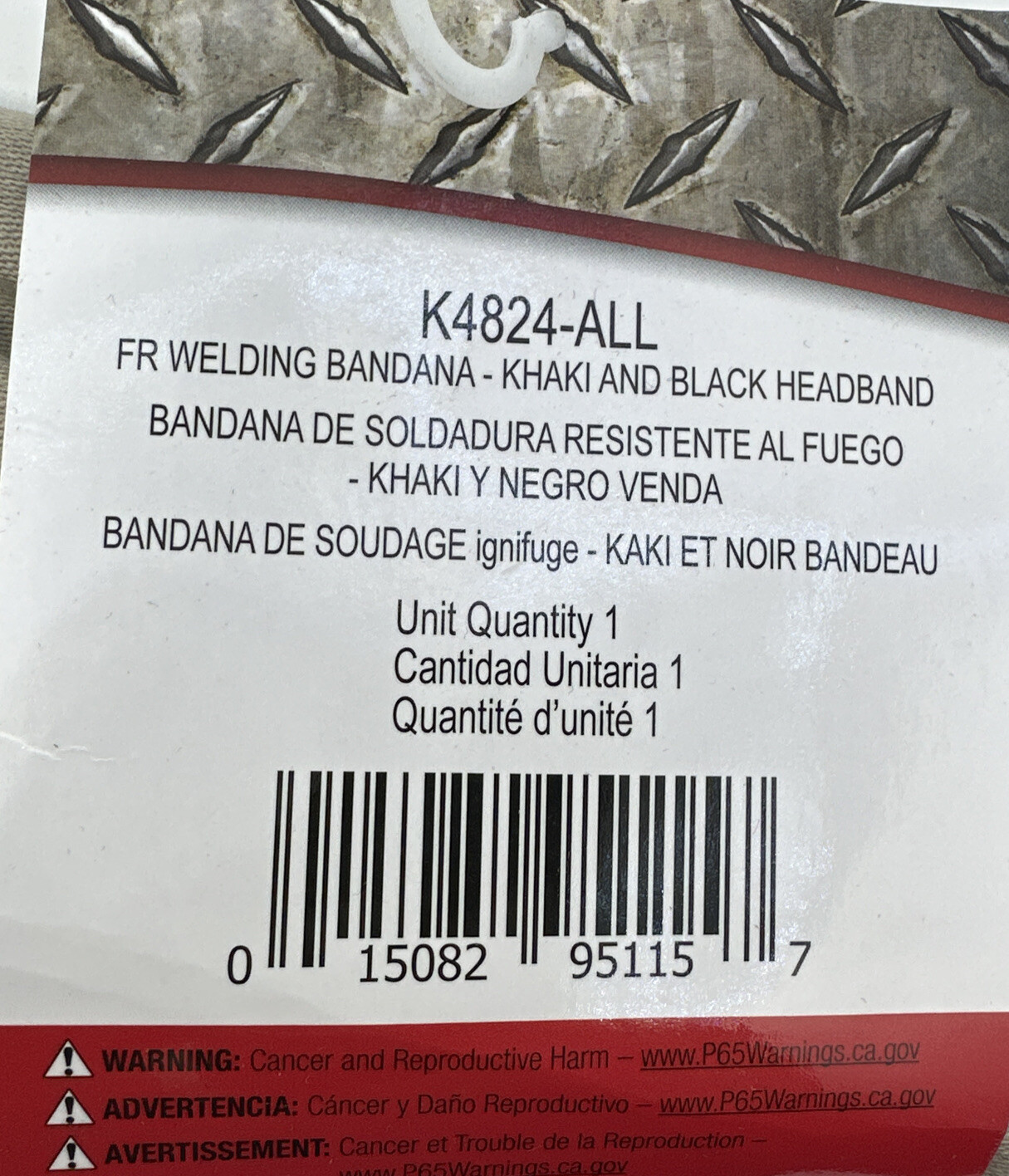 Lincoln FR Welding Bandana, FR Khaki with Black Headband, K4824-ALL | eBay