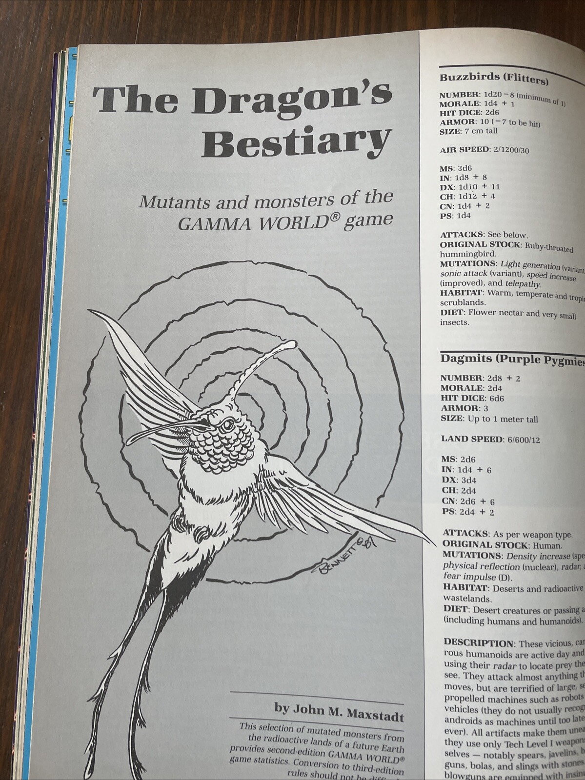 TSR Dragon Magazine #126 Undead Rise! Top Secret, Marvel, Gamma World ...