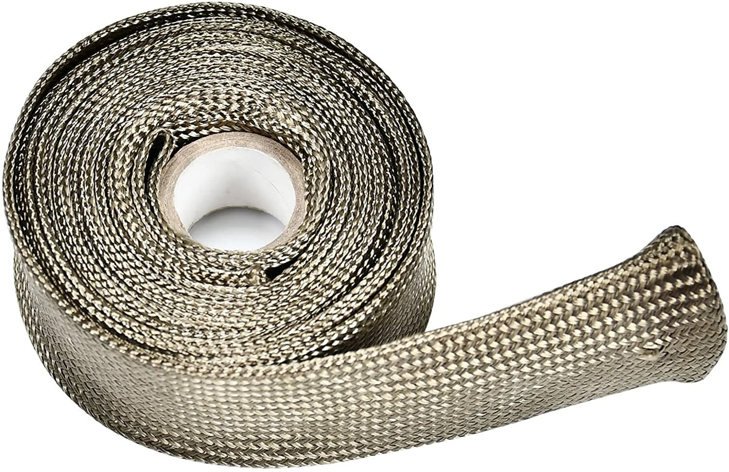 Wire Fuel Line Heat Shield Sleeve 1" I.D. X 10FT,Titanium High Temp ...