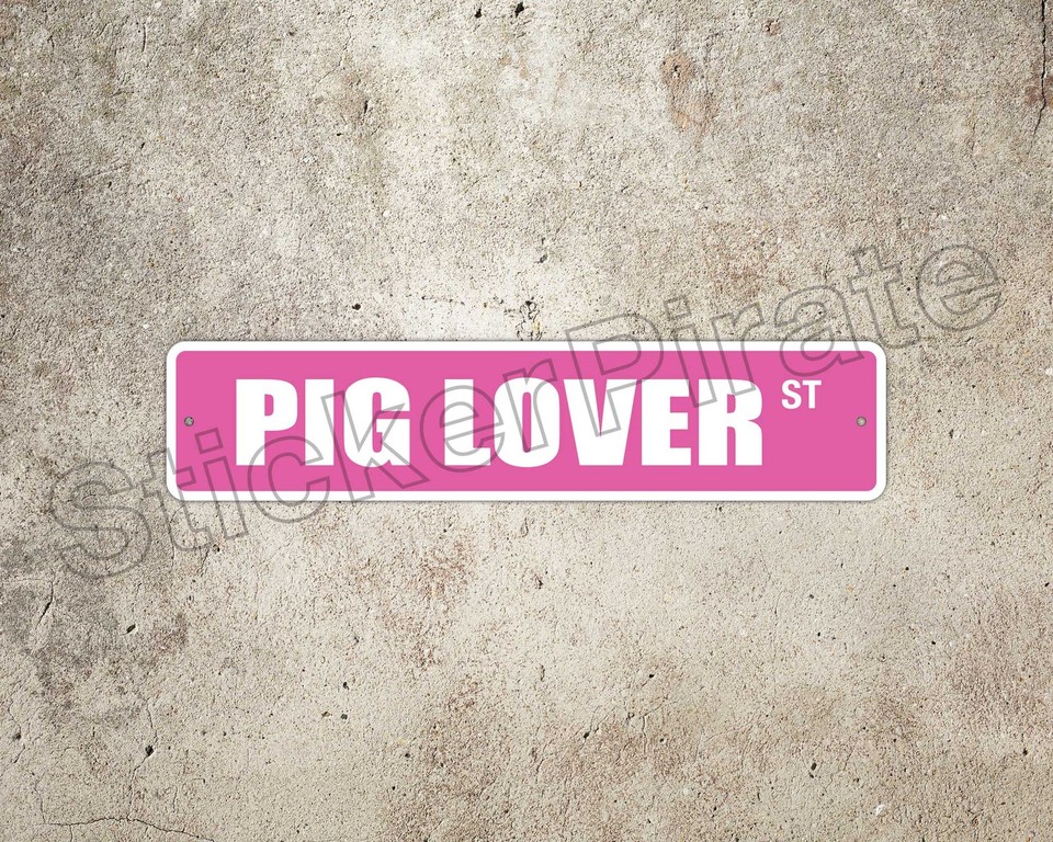 *Aluminum* Pig Lover 4" x 18" Metal Novelty Street Sign SS 2892 | eBay