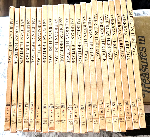 Vintage American Heritage Magazine of History 22 Book Lot 1950s and 60s ...