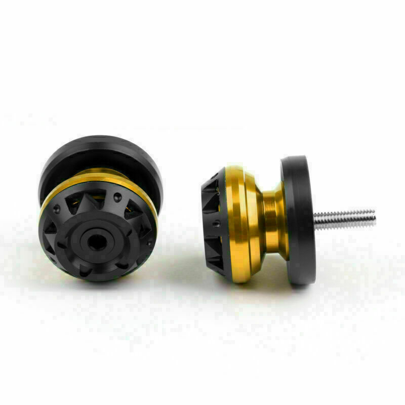 CNC 6mm Swingarm Slider Spool For Yamaha YZF R1 R6 R6S FZ6 FZ8 XJR Gold ...