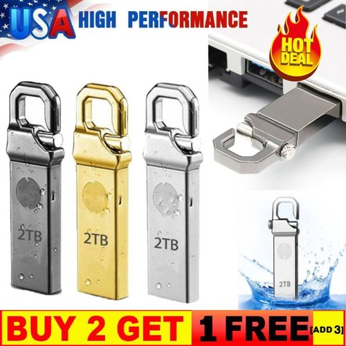 2TB Pen Drive USB 3.0 Metal Flash Drive High Speed U Disk External ...