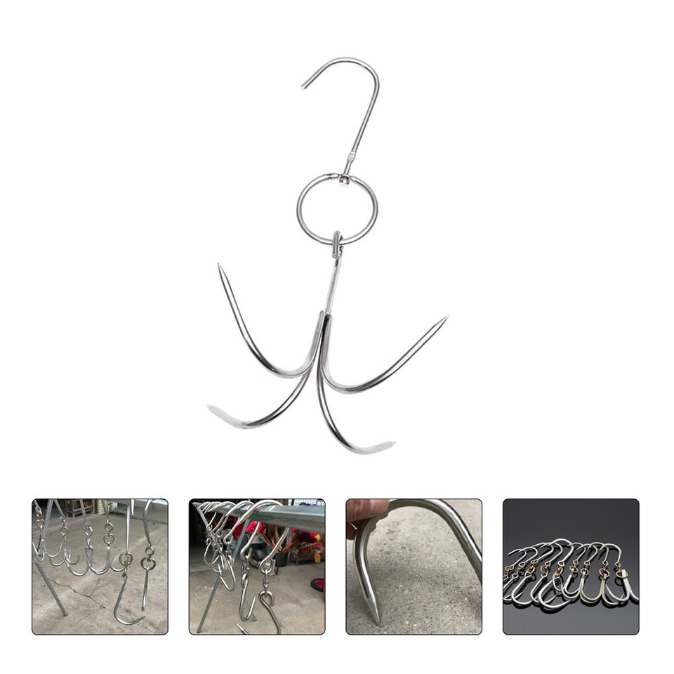 1pc Butcher Meat Hook Utility Stainless Steel Ham Hanger Kitchen Meat ...
