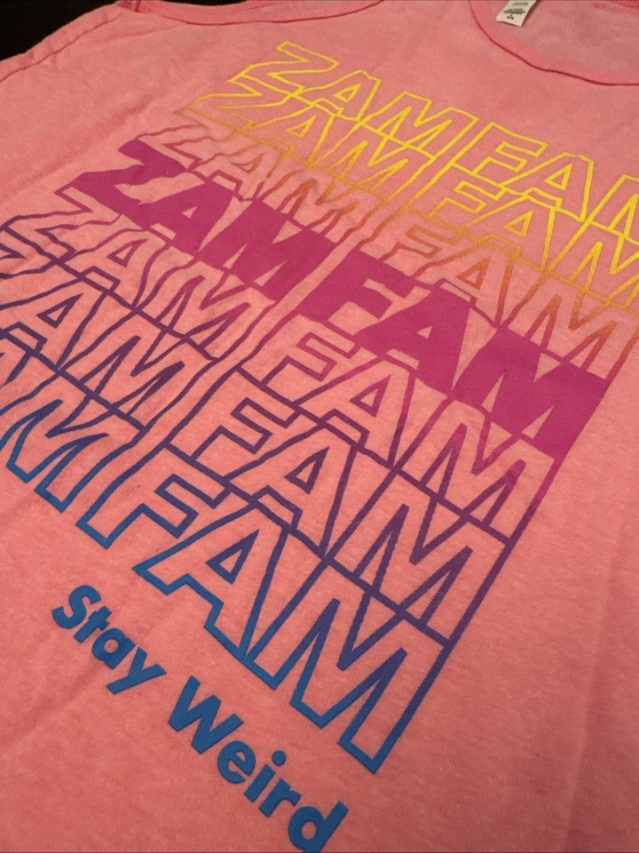 Zamfam Tank Top Youth Large 14-16 Pink Shirt Rebecca Zamolo | eBay