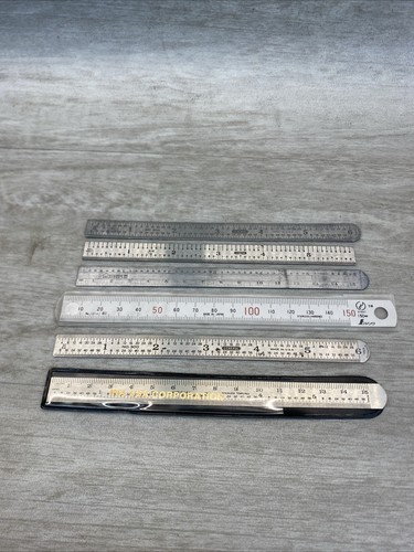 6 Machinist Ruler 6" Stainless General / INA / Japan Ruler 300 Mixed ...
