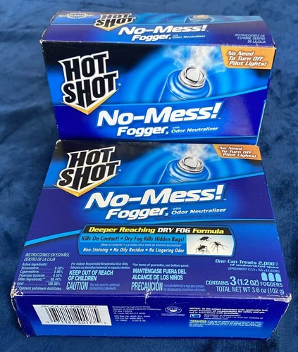 Hot Shot No-mess Fogger With Odor Neutral 1.2 Oz ,3pk Set Of 2 6 Total ...