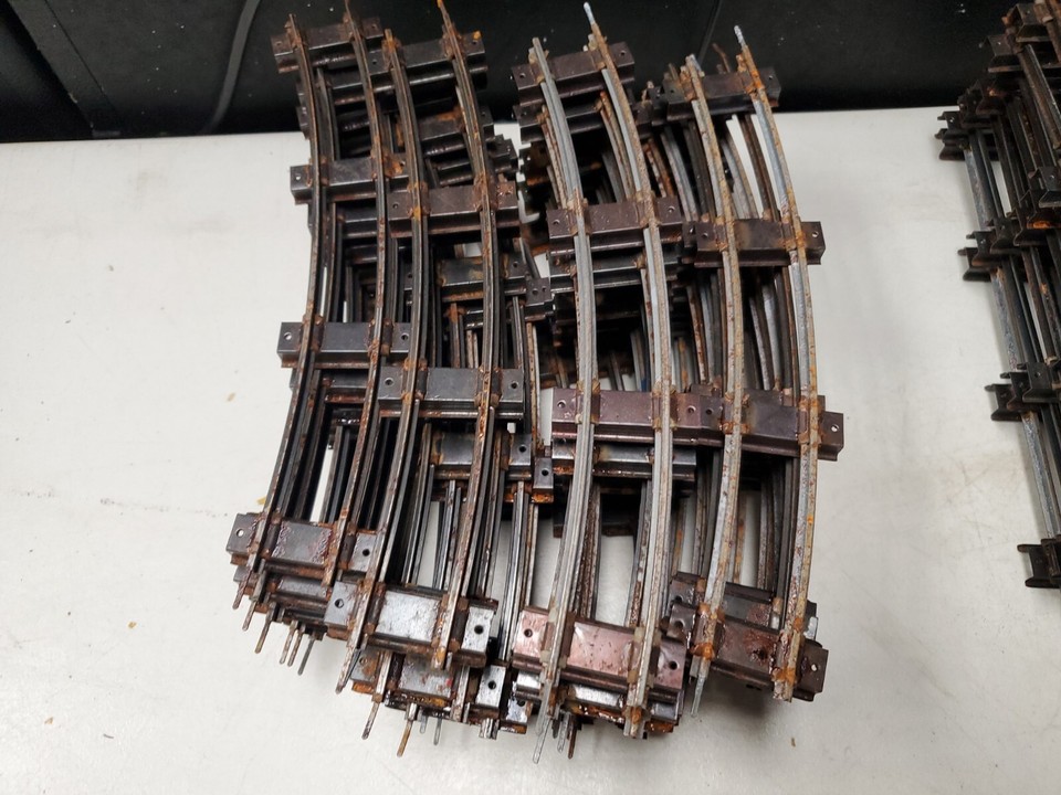 80 Vintage American Flyer? Two Rail Straight & Curved Train Tracks | eBay