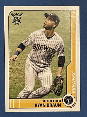 Ryan Braun 2021 Topps Big League Base Card #96 Milwaukee Brewers | eBay