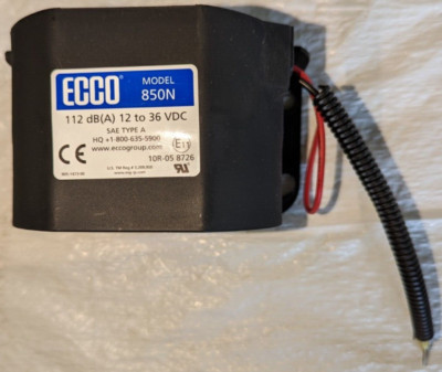 ECCO Model: 850N Back-Up Alarm, 800 Series, 112dB(A), 12-36VDC | eBay