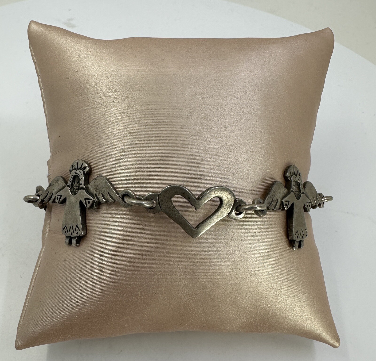 925 Signed Jeep Collins Retired Angel & Heart 8.25" B… - Gem