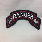Vintage Military Patch 1st Army Ranger Battalion Shoulder Scroll Black ...