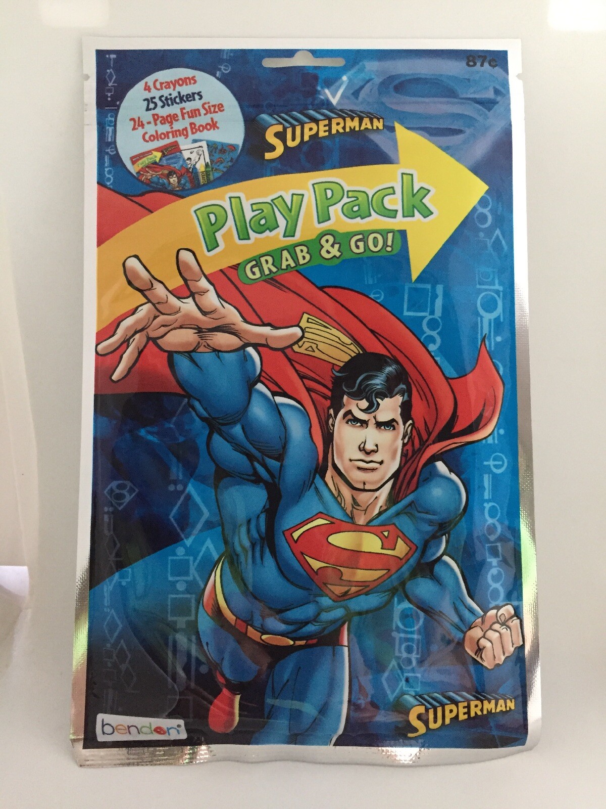 Superman Play Pack Grab & Go Coloring Book Crayons & Stickers NEW | eBay