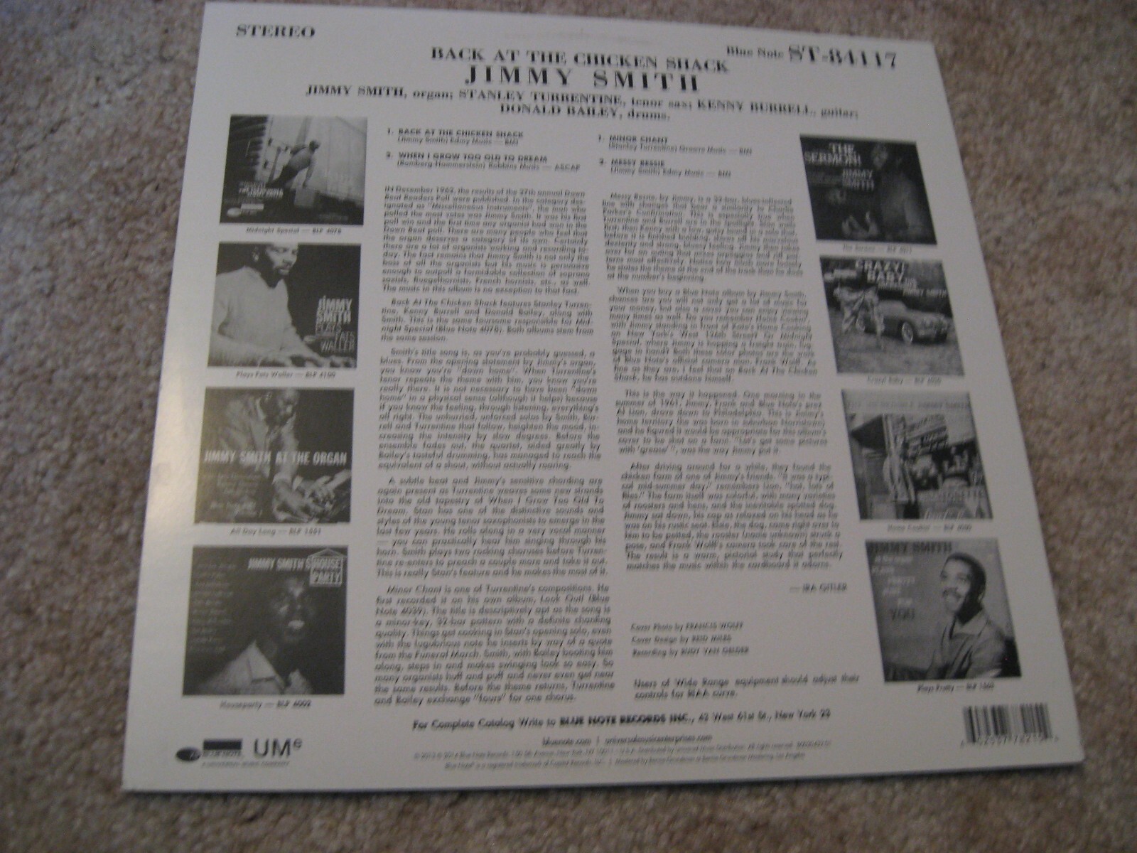 + Jimmy Smith/ Back At The Chicken Shack/ Blue Note/ 75th Anniversary ...