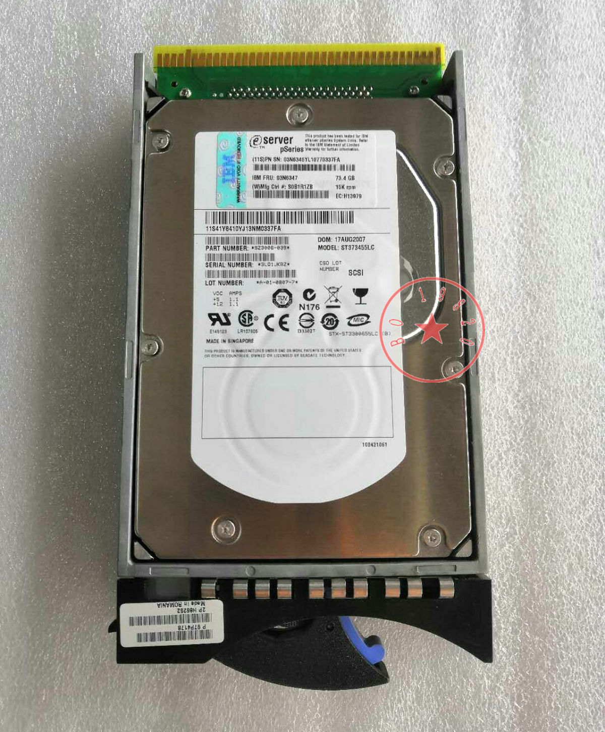 IBM 3279 3278 73GB 15K 03N6345 03N6344 ST373454LC SCSI Hard Drive | eBay