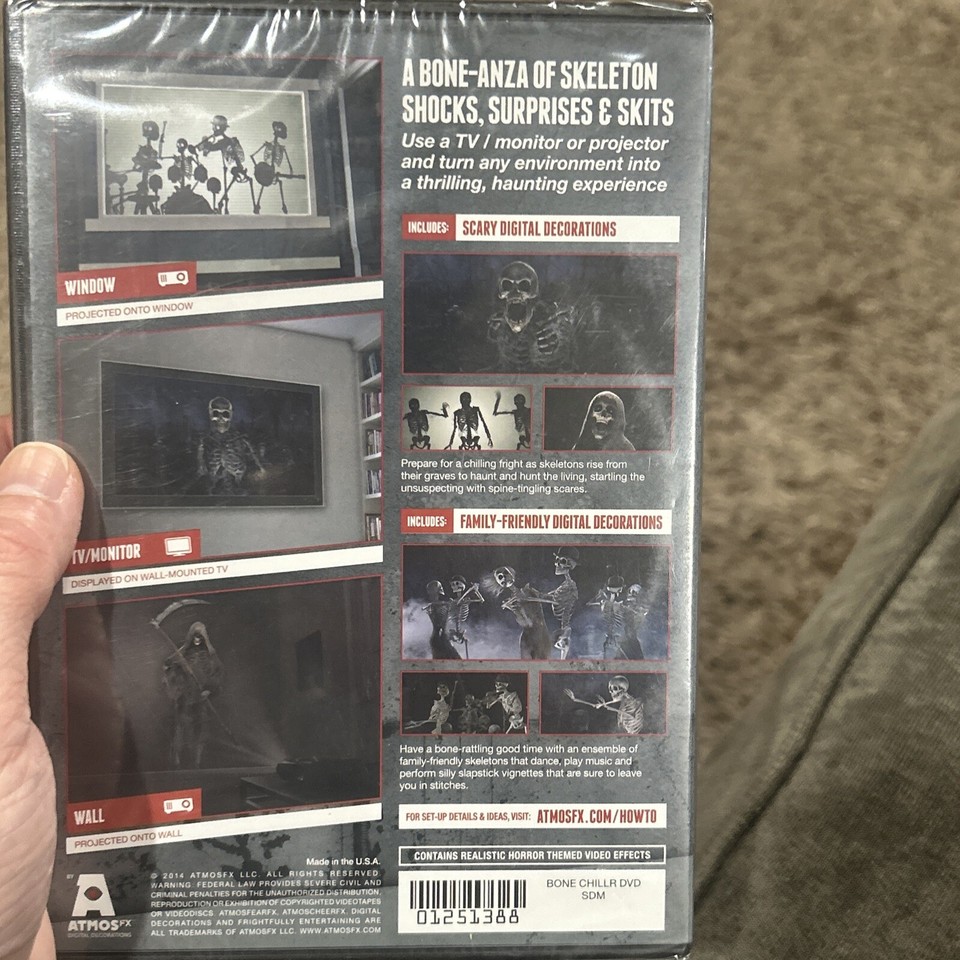 Atmos Fear FX Bone Chillers DVD Halloween Horror Themed Video Effects ...