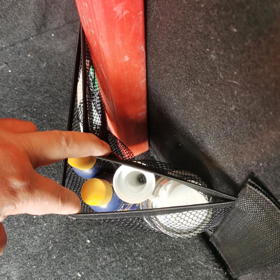 Car Trunk Organizer Fixing Belt Mesh Elastic Net Storage Bag Tapes ...