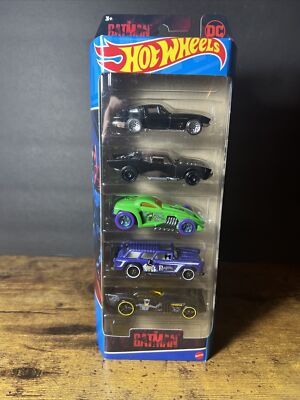 Hot Wheels THE BATMAN Movie 5 Pack Batmobile Corvette Riddler Penguin ...