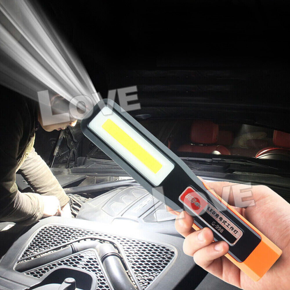 2 Pcs Rechargeable LED Magnetic Work Light Cordless COB Inspection Lamp ...