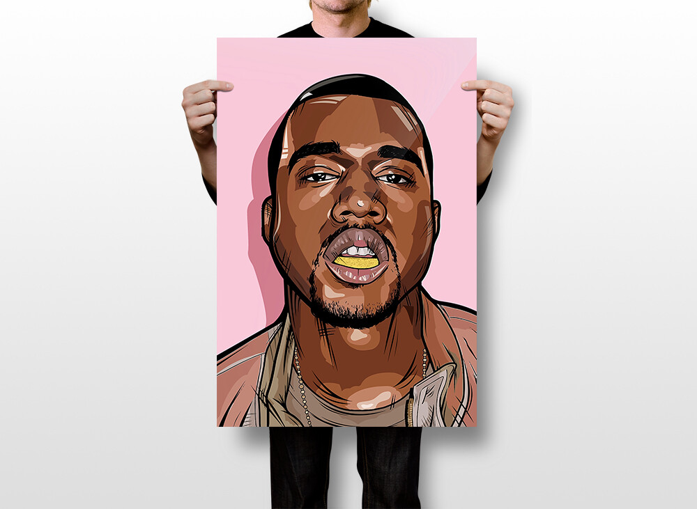 Kanye West Cartoon Graphic Kanye West Album Eras Character Lineups By