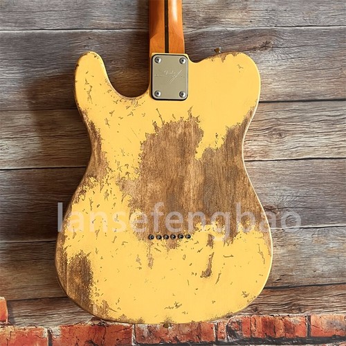 Aged Custom Shop Yellow Electric Guitar Handed Heavy Relics Shipping ...