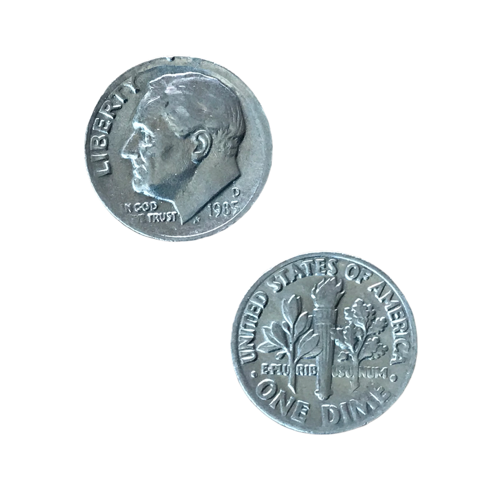 1985 D Roosevelt Dime with Cud and Misalignment Error | eBay